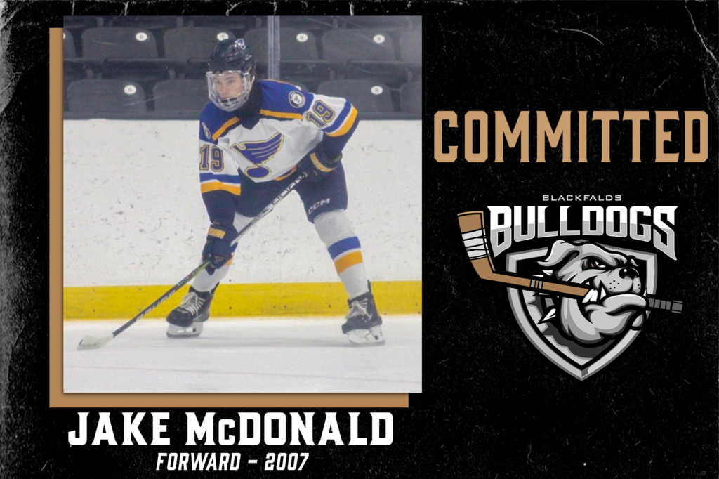 Jake McDonald Commits to Bulldogs | Blackfalds Bulldogs